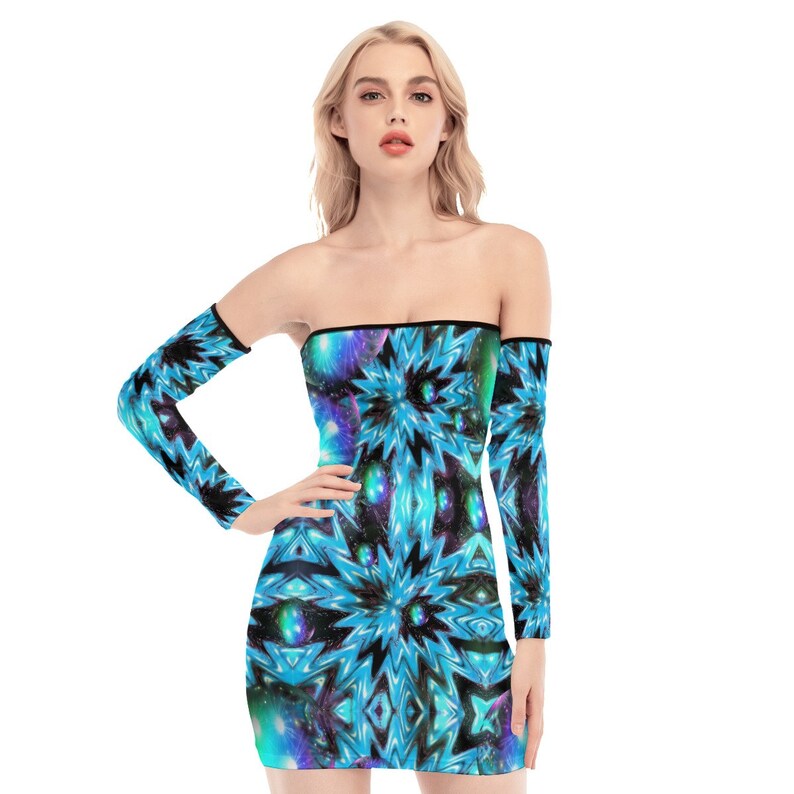 Neptune's Revival Blue and Black Lace-up Dress for EDC Black and Blue ...