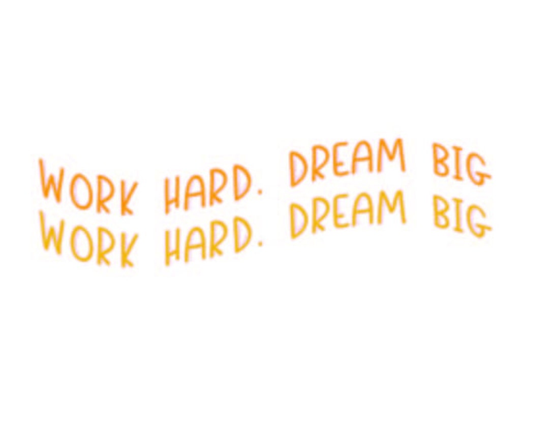 Work Hard Dream Big SVG, PNG, JPEG, Files for Cricut - Etsy