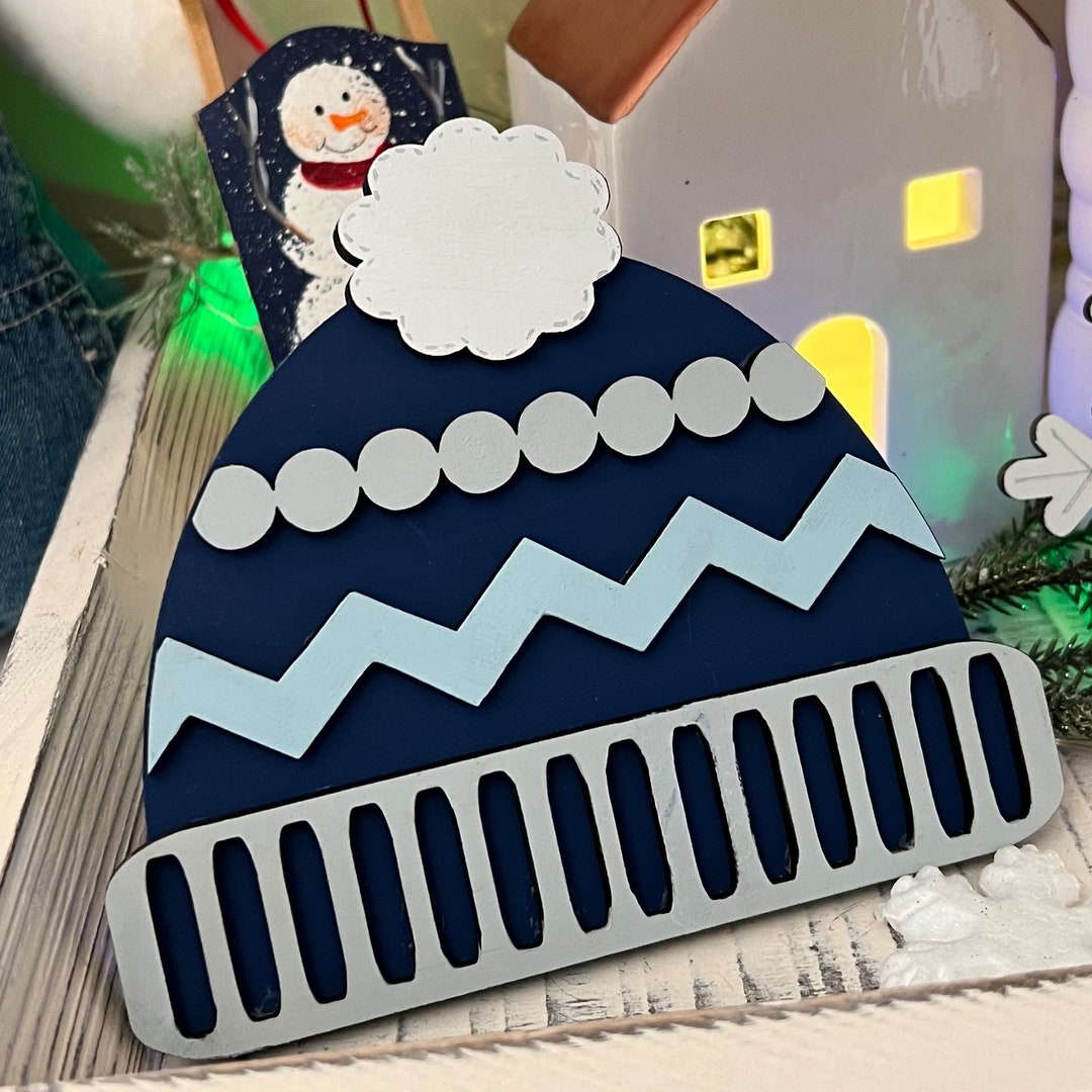 Winter Snowflake Cold Brrr 3D Tiered Tray Decor Painted and Ready to ...