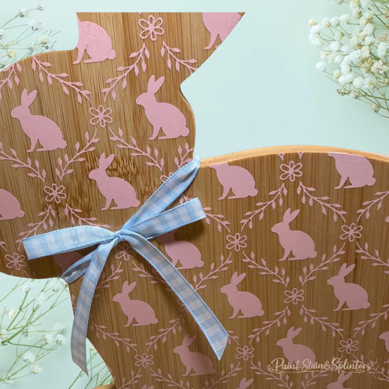 Easter Bunny Bamboo Board | Spring Serving Board | Food Safe Kitchen ...