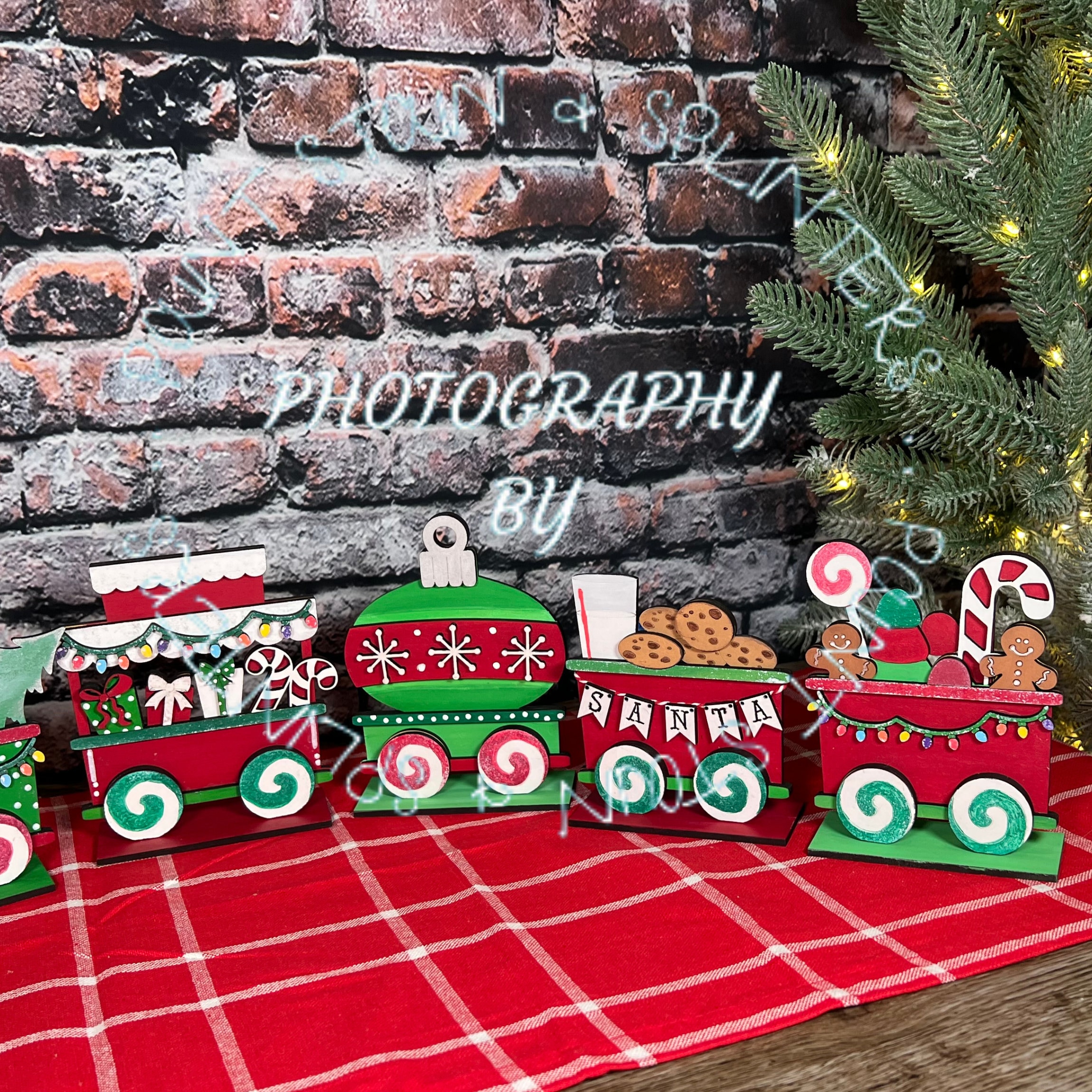 Santa Train, Holiday Train, Christmas Train, Santa Christmas Decor ...