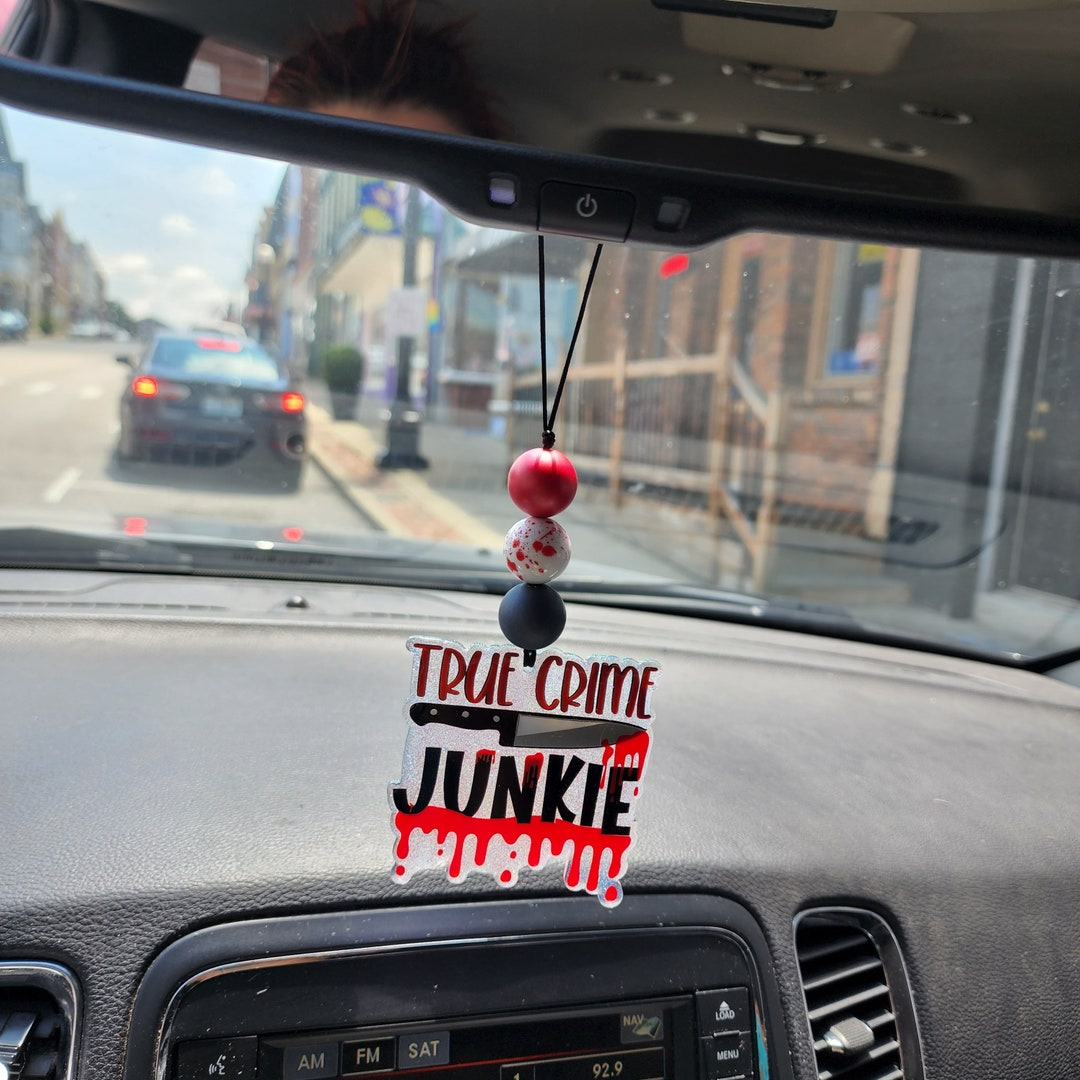 True Crime Keychain/true Crime Junkie Car Charm/true Crime Vent Clip ...