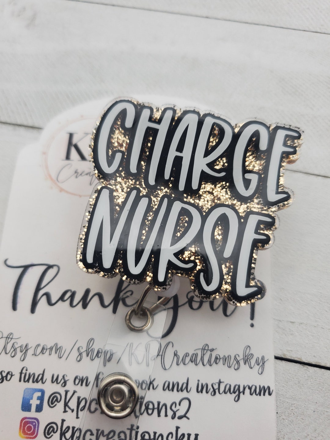 Charge Nurse Badge Reel - Etsy Australia