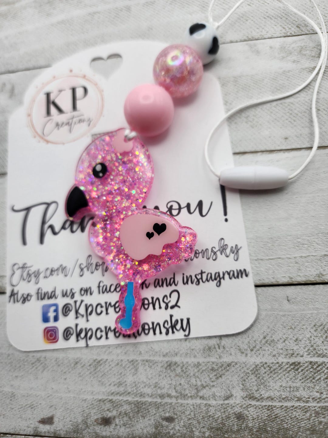 Flamingo Keychain/pink Flamingo Car Charm/flamingo Vent Clip/flamingo ...