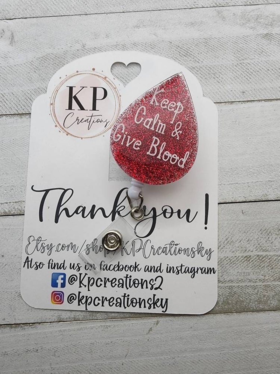 Give Blood - Blood Drop Badge Reel/donate Blood Badge Reel/blood Badge ...