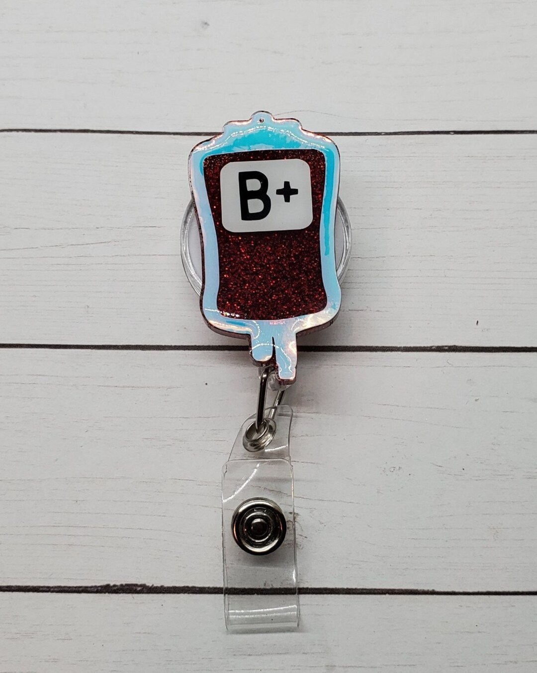 Blood Bag Badge Reel/interchangeable Badge Reel/medical ID Holder ...