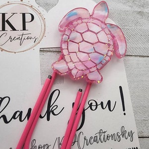 Turtle Jumbo Paper Clip/pink Turtle Bookmark/girly Turtle Paper Clip ...