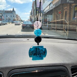 Blessed Keychain/spiritual Car Charm/inspirational Vent Clip/#blessed ...