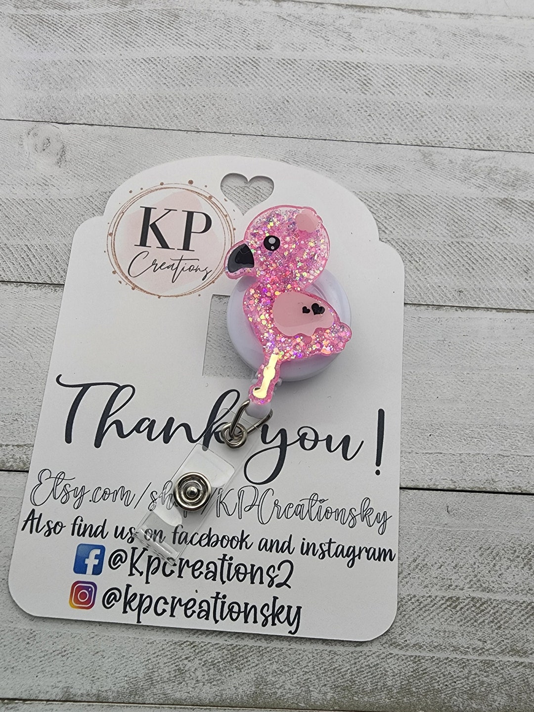 Flamingo Badge Reel/interchangeable Badge Reel/cute Badge Reel/flamingo ...