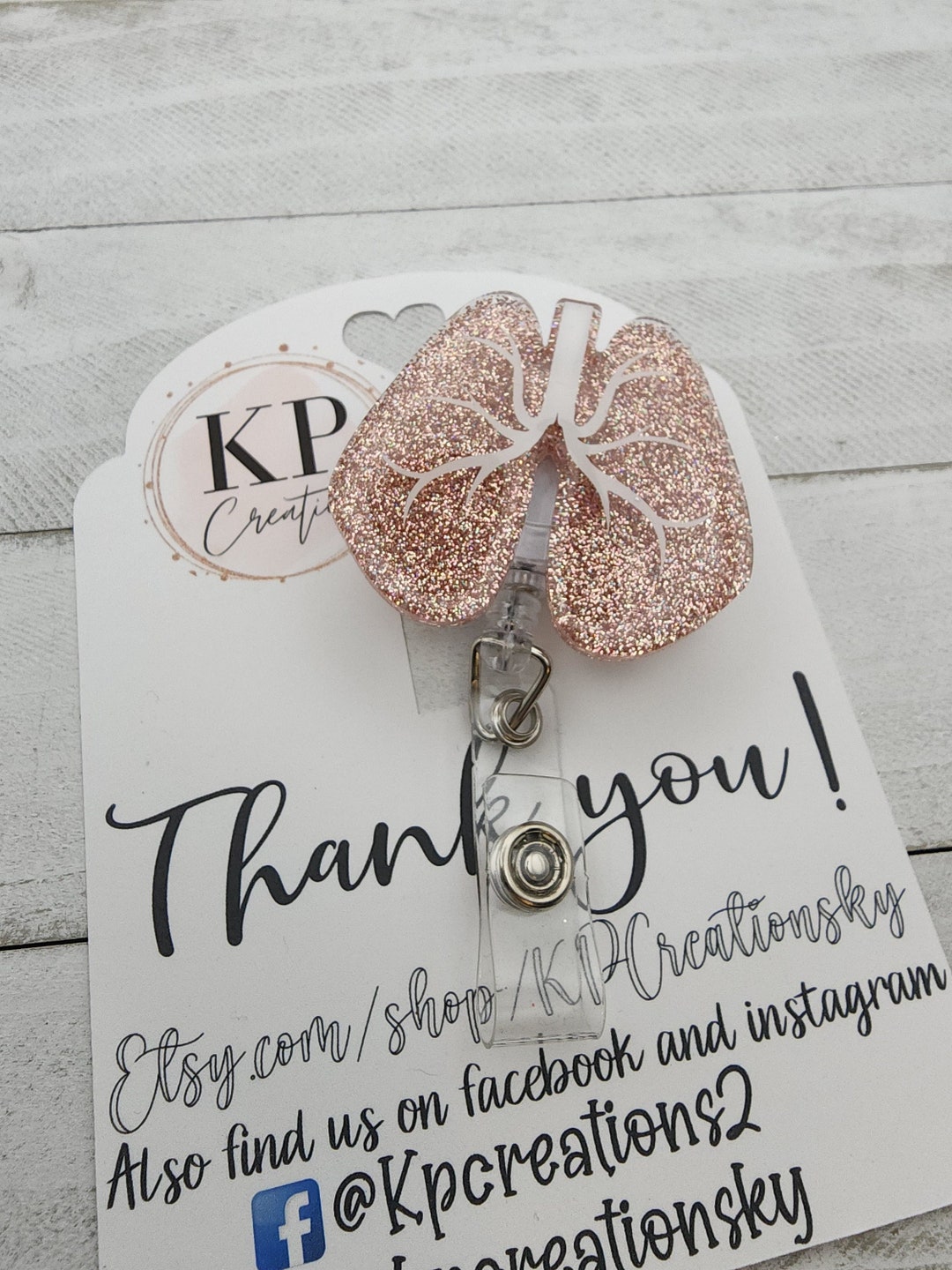 Lung Badge Reel/respiratory Therapist/nurse Badge Reel/lung Doctor ...