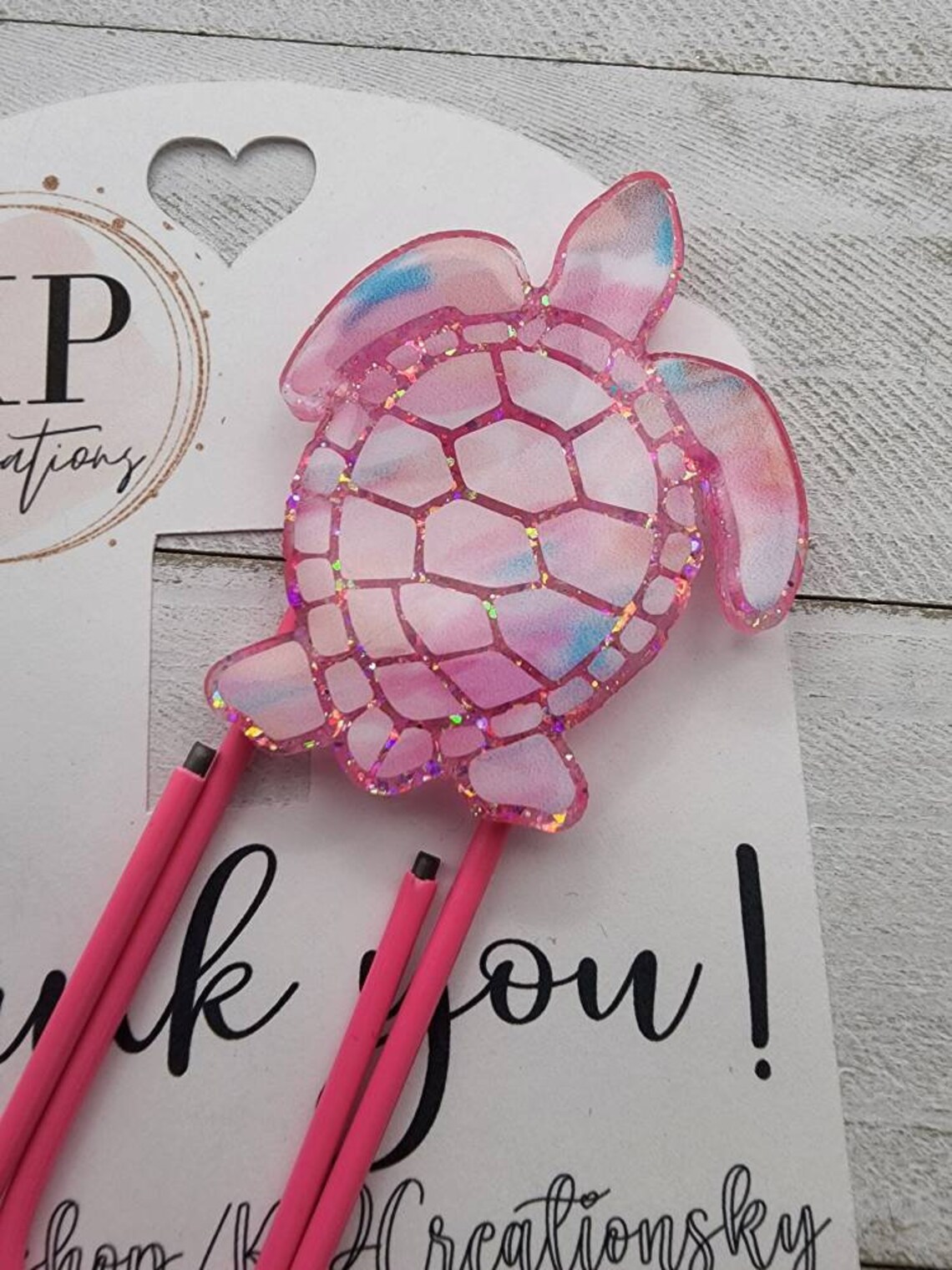 Turtle Jumbo Paper Clip/pink Turtle Bookmark/girly Turtle - Etsy