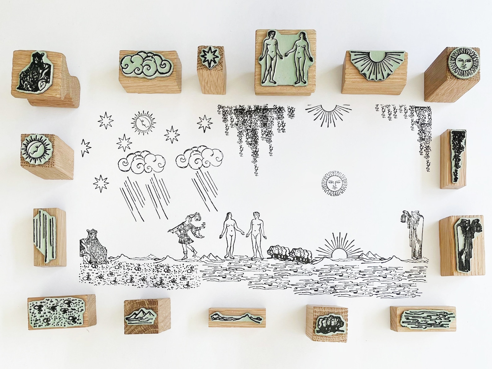 Tarot Stamp Set - Etsy