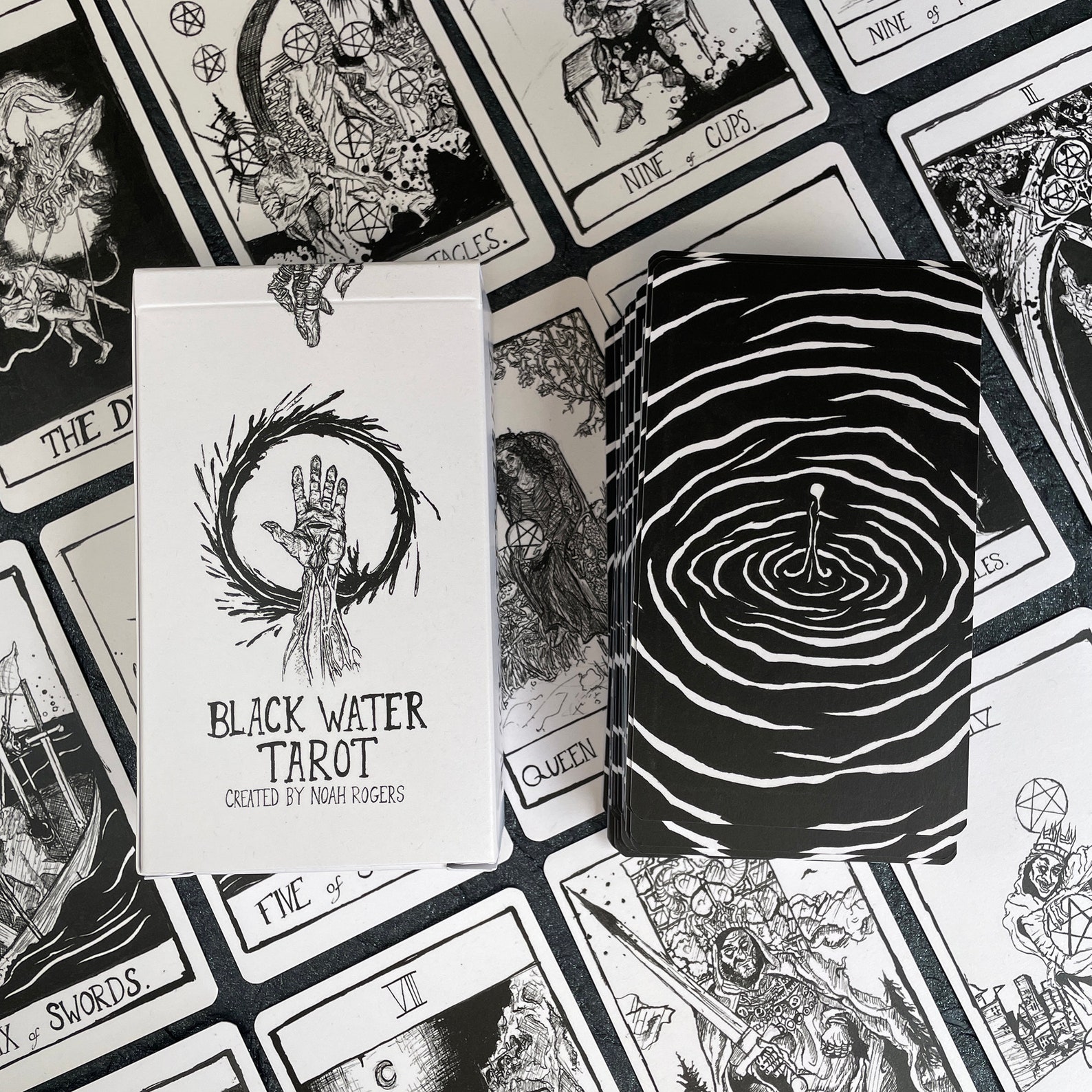 Black Water Tarot - Etsy