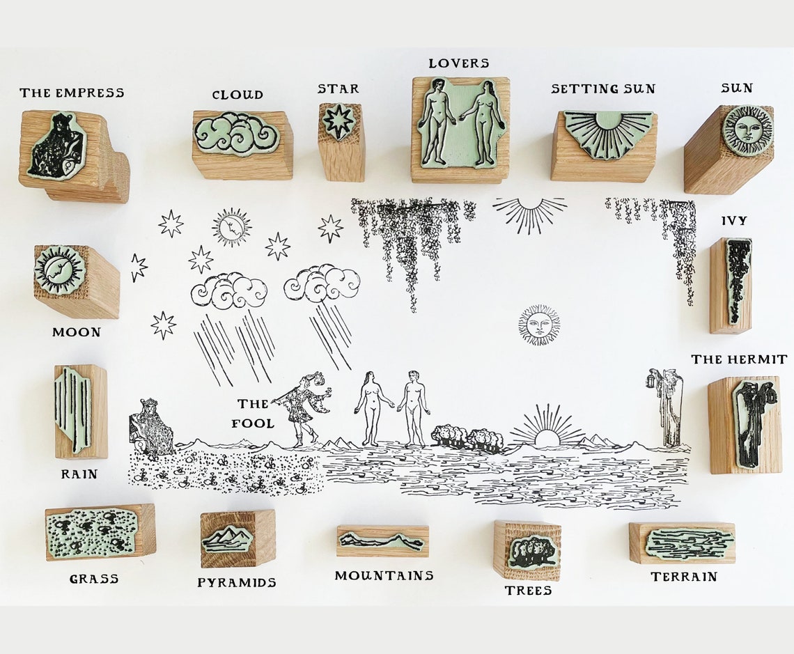 Tarot Stamp Set - Etsy
