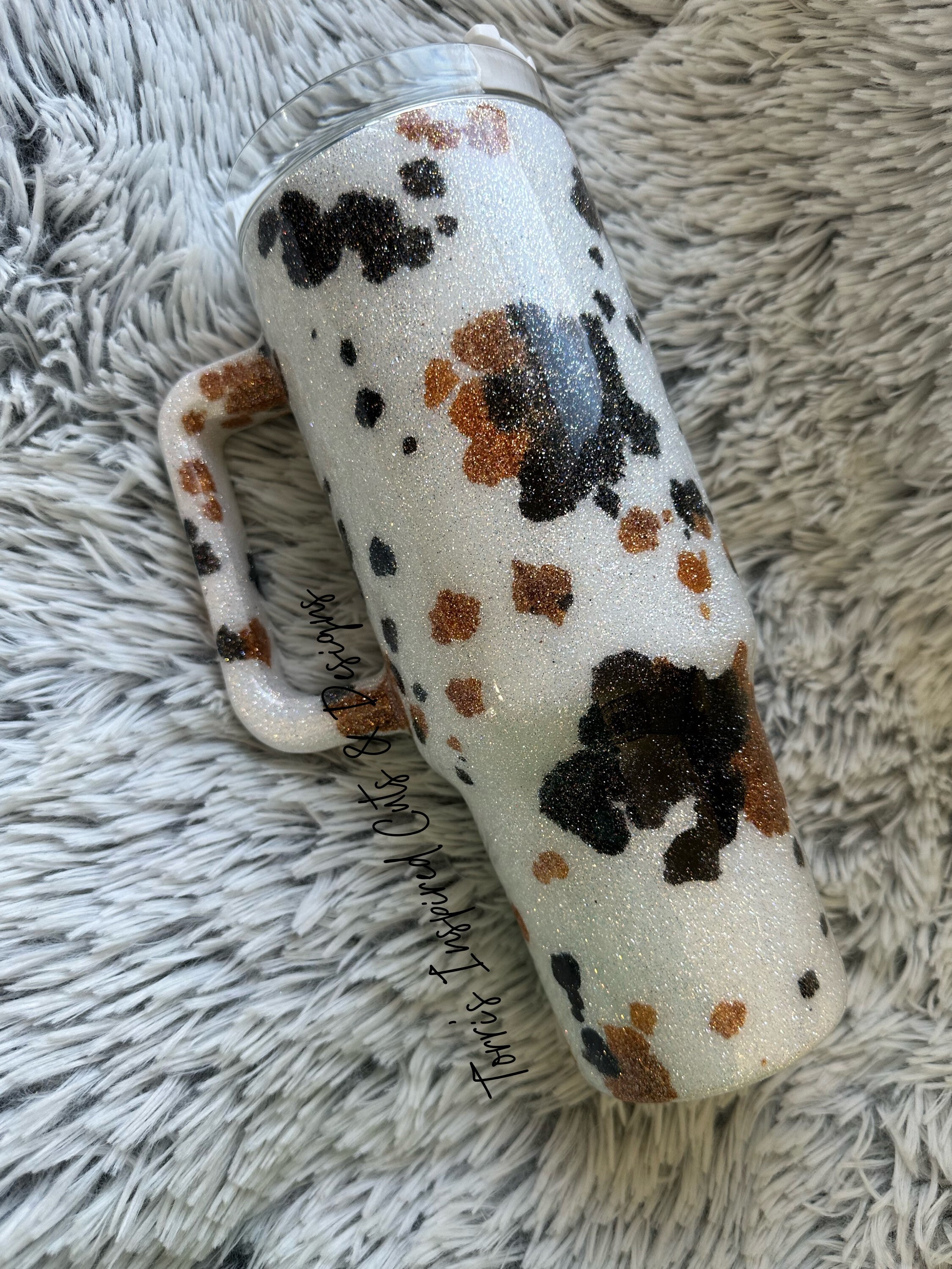 Spotted Cow Print Tumbler - Etsy