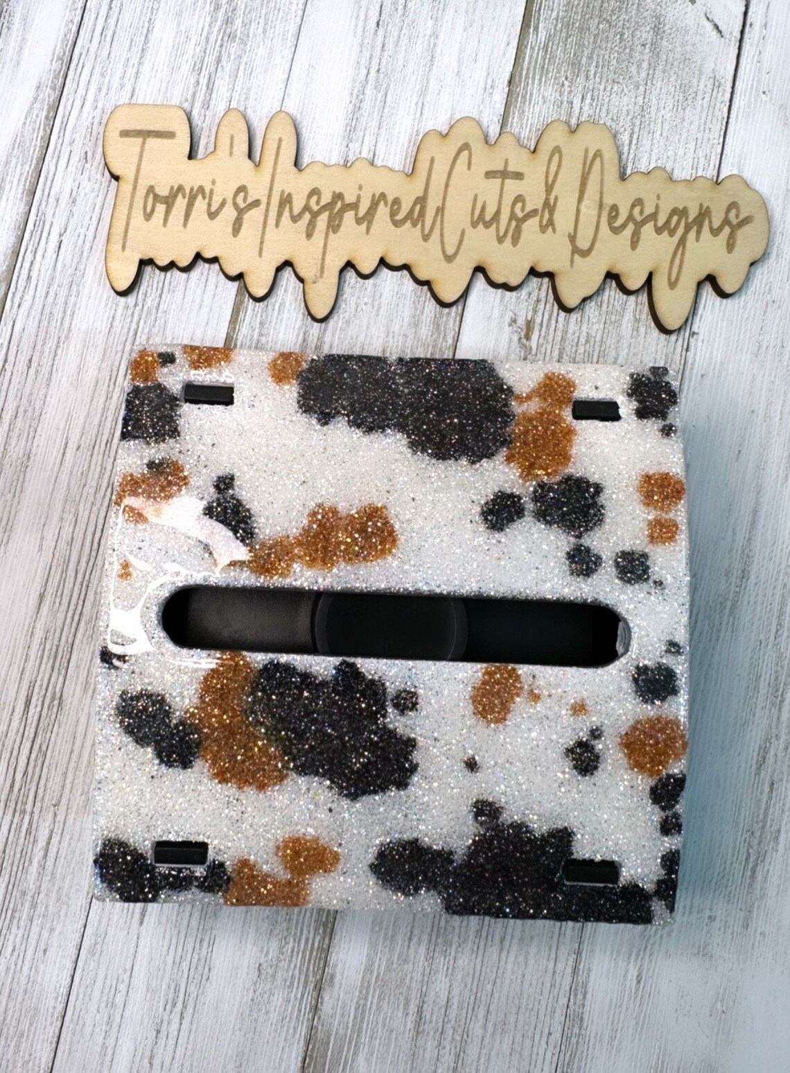 Cow Print Post-it Note Dispenser - Etsy