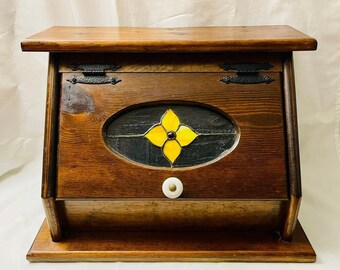 Bread Box Vintage Glass - Etsy