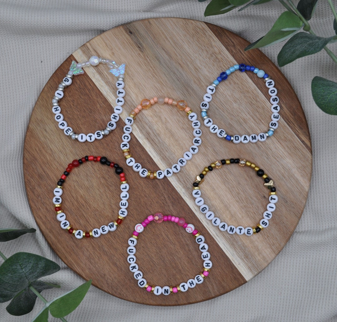 Curse Word Friendship Bracelets/eras Tour Bracelets/the Tortured Poets ...