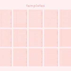 Cute Pink Digital Notebook | Hyperlinked Goodnotes5 Notebook ...