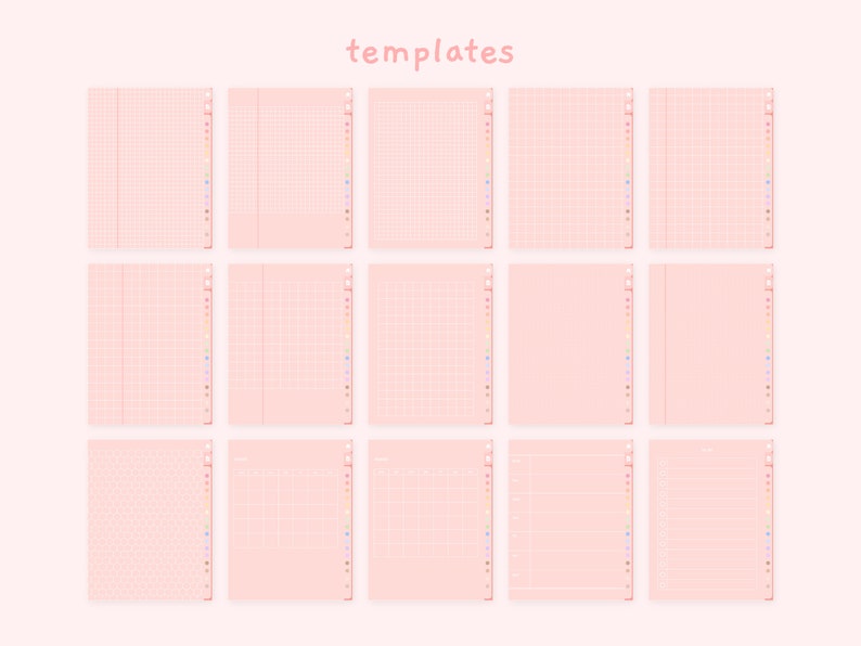 Cute Pink Digital Notebook Hyperlinked Goodnotes5 Notebook - Etsy