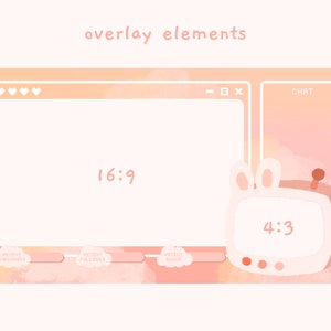 Cute Animated Stream Overlay Pack | Hand Drawn Screens, Static Alerts ...