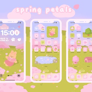 Spring Hand Drawn Ios and Android App Icon Set | Home Screen Theme ...