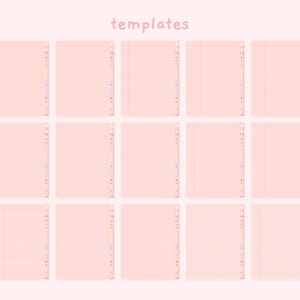 Cute Pink Digital Notebook | Hyperlinked Goodnotes5 Notebook ...