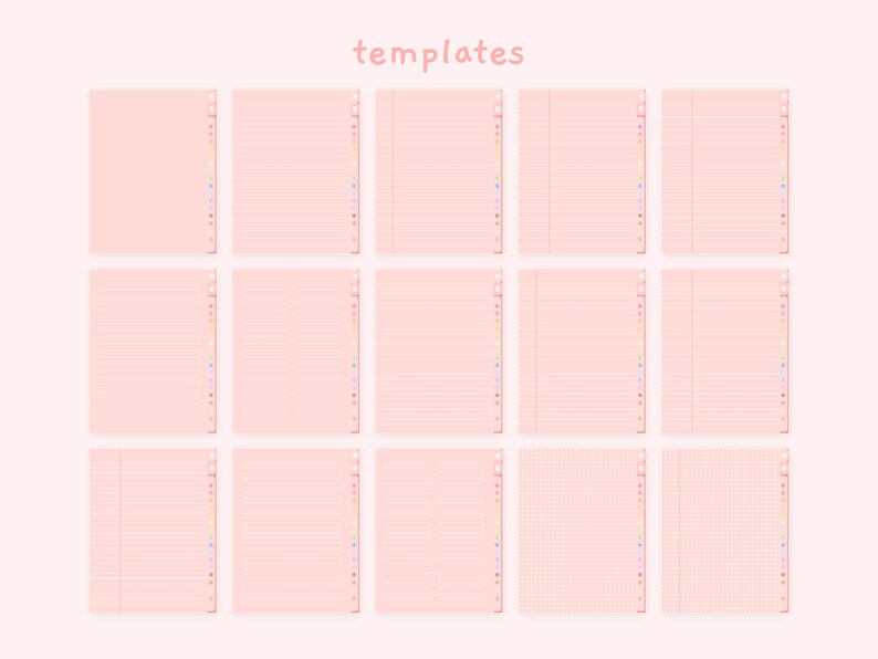 Cute Pink Digital Notebook | Hyperlinked Goodnotes5 Notebook ...