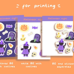 Cute Digital Halloween Stickers | Autumn & Fall Season | Goodnotes ...