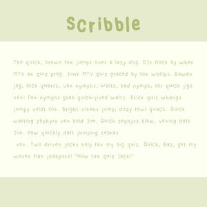 Handwritten Font 'scribble' for Digital Planning / Note-taking | Messy ...