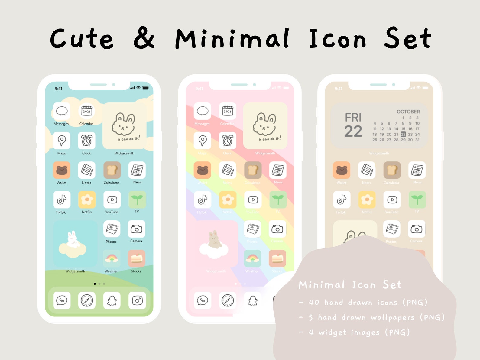 Cute Icon Value Bundle With 500 Icons Ios14 & Android App - Etsy