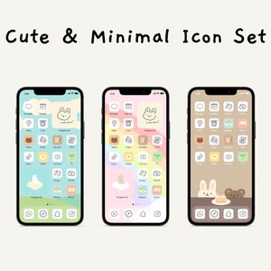 Cute Hand Drawn Ios & Android App Icons | Home Screen Set | Widget ...