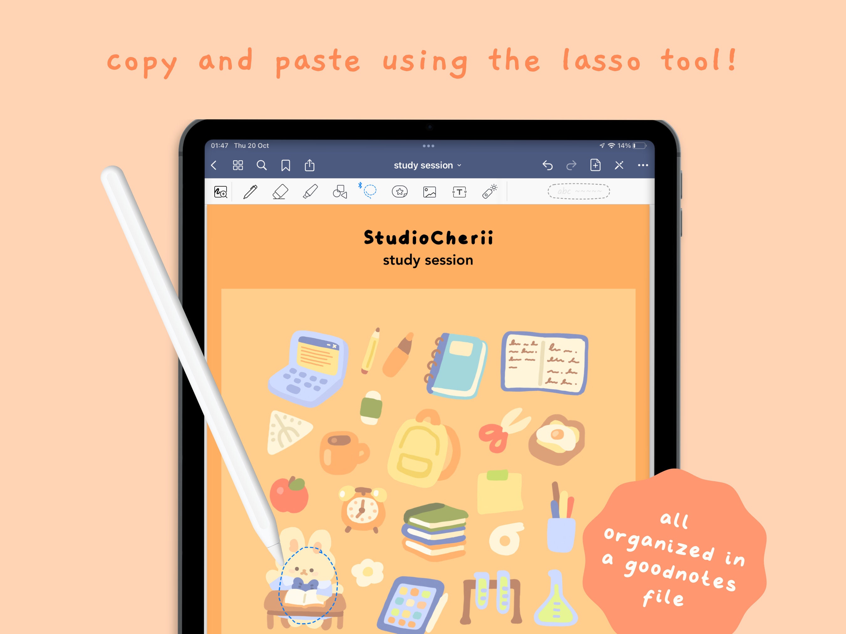 Cute Digital Study Stickers for Digital Journaling & - Etsy