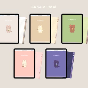 Cute Digital Notebook Value Bundle Hyperlinked Goodnotes5 - Etsy