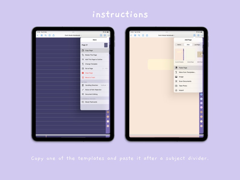 Cute Dark Mode Digital Notebook Hyperlinked Goodnotes5 - Etsy