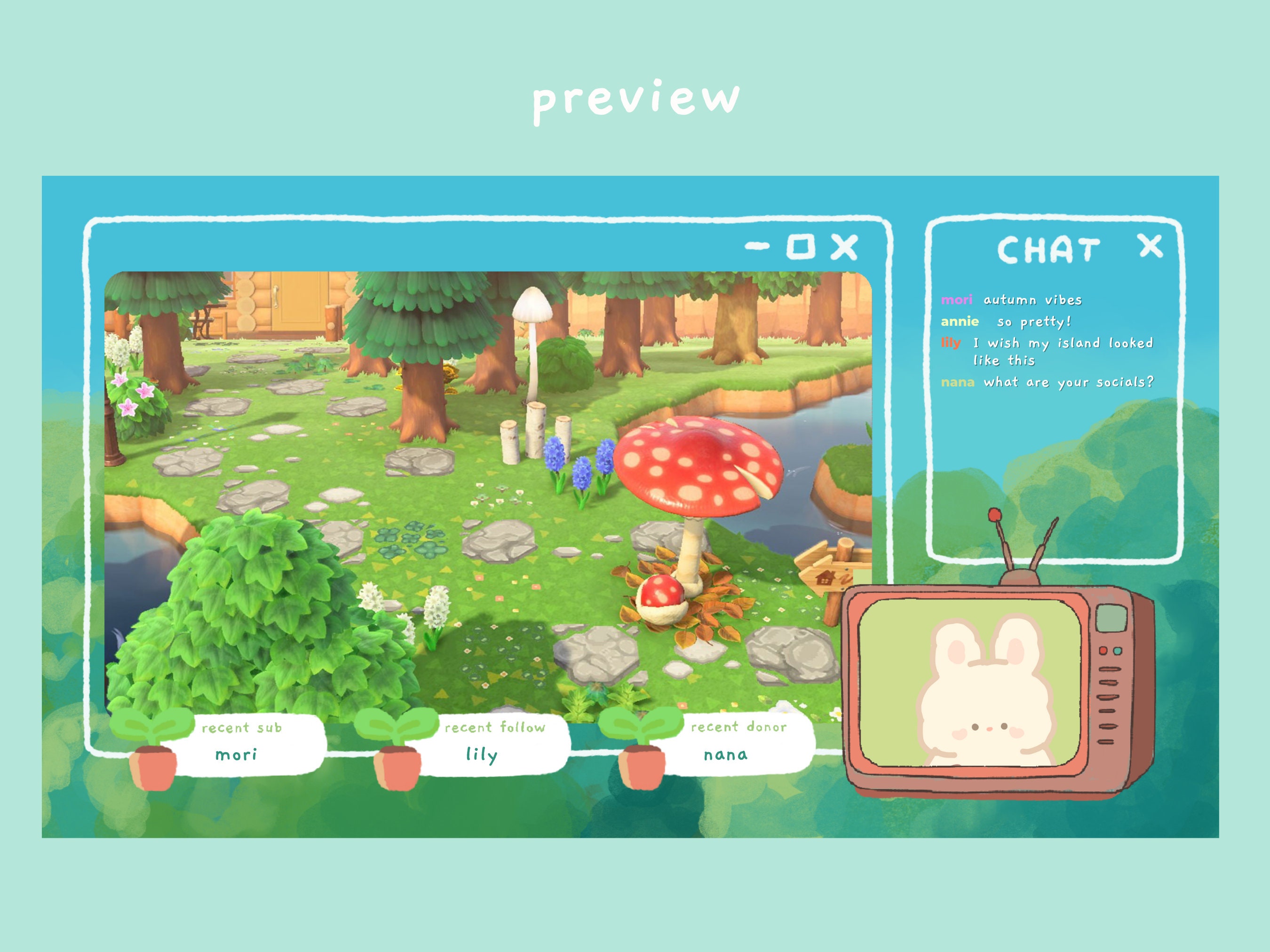 Animated Stream Overlay Pack Hand Drawn Screens Static - Etsy