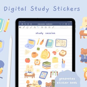 Cute Digital Study Stickers | for Digital Journaling & Planning ...