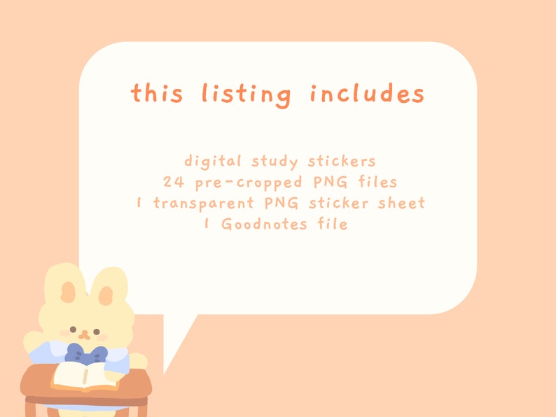 Cute Digital Study Stickers for Digital Journaling & - Etsy