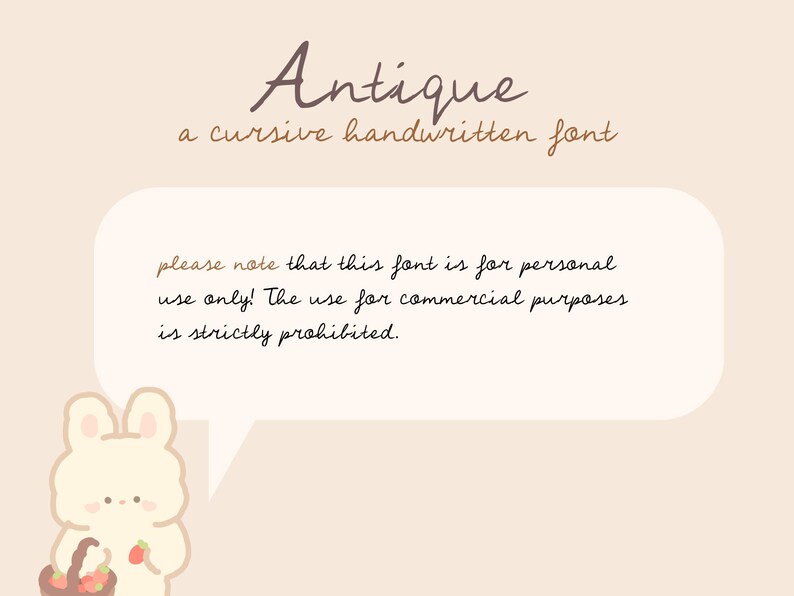 Handwritten Cursive Font 'antique' for Digital Planning / Note-taking ...