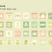 Cute Green Hand Drawn Ios & Android App Icons Home Screen Set App Icons ...