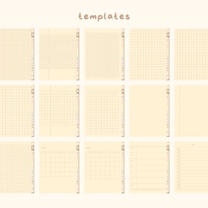 Cute Beige Digital Notebook Hyperlinked Goodnotes5 Notebook | Etsy