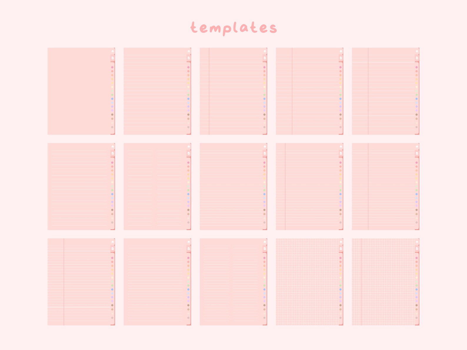 Cute Pink Digital Notebook Hyperlinked Goodnotes5 Notebook - Etsy