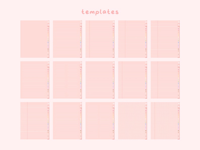 Cute Pink Digital Notebook Hyperlinked Goodnotes5 Notebook - Etsy