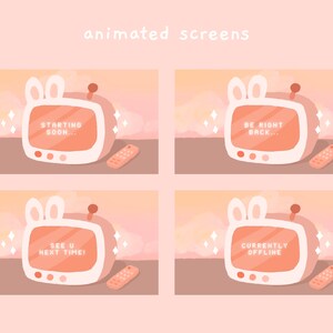 Cute Animated Screens for Twitch | Cozy Lo-fi | Starting, BRB, Ending ...
