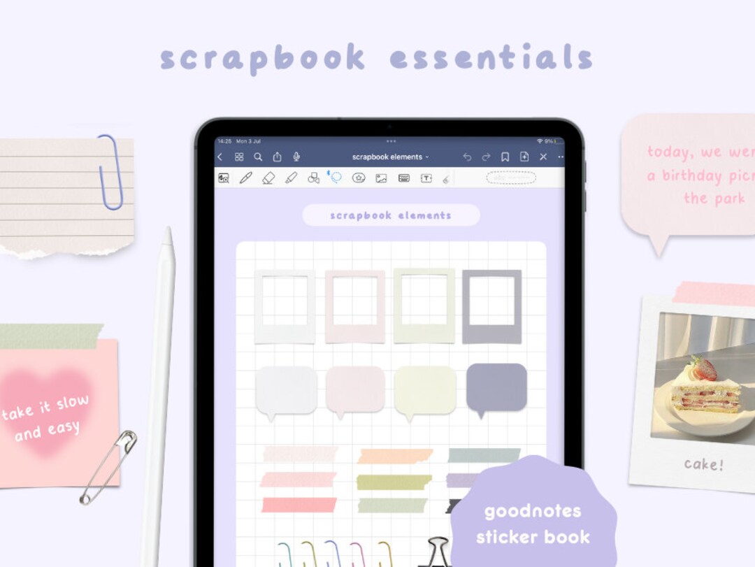 Cute Digital Stickers for Digital Journaling | Precropped Goodnotes ...