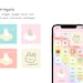 Cute Hand Drawn Ios & Android App Icons Home Screen Set Widget ...