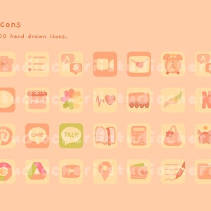 Cozy Autumn Hand Drawn Ios and Android App Icon Set Home Screen Theme ...