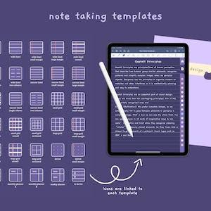 Cute Dark Mode Digital Notebook Hyperlinked Goodnotes5 Notebook ...