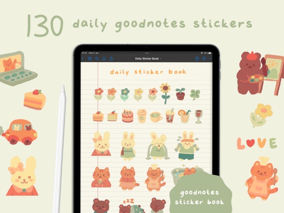 Cute Digital Stickers for Digital Journaling Precropped | Etsy