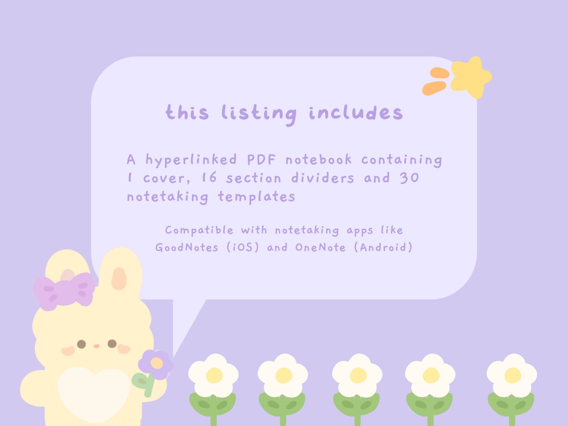 Cute Dark Mode Digital Notebook Hyperlinked Goodnotes5 - Etsy